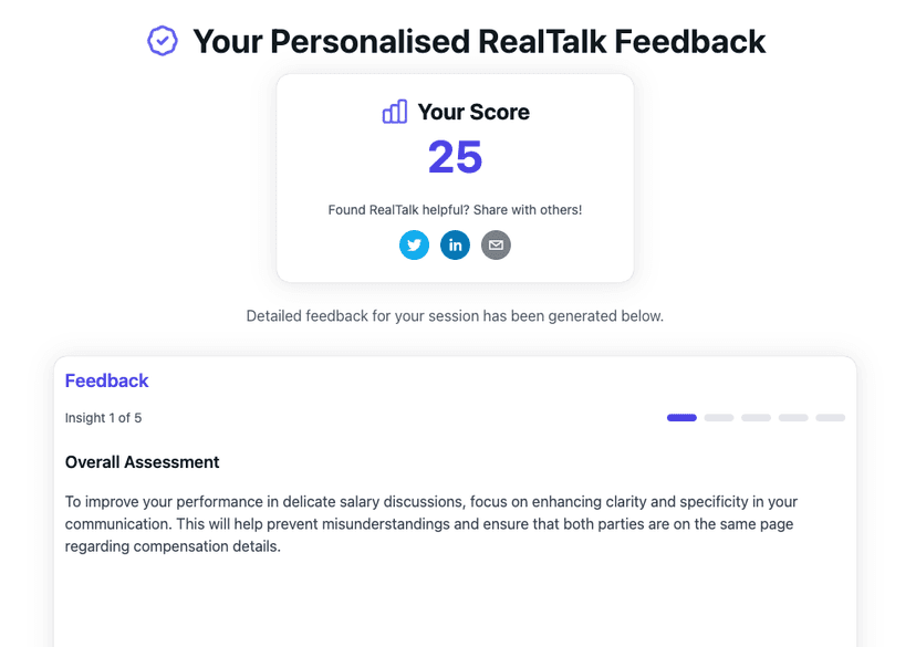 Personalized Feedback